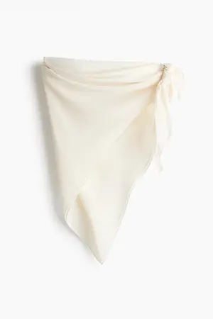 H&m Triangle Scarf - White
