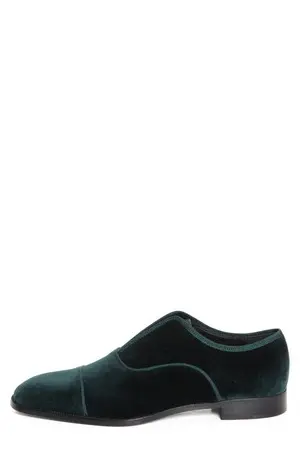 CHRISTIAN LOUBOUTIN Alpha Male Ii Velvet Cap Toe Slip-on
