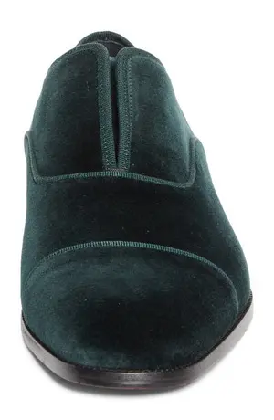 CHRISTIAN LOUBOUTIN Alpha Male Ii Velvet Cap Toe Slip-on