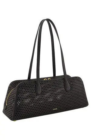 Vince Athene Perforated Leather Shoulder Bag