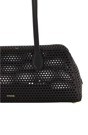 Vince Athene Perforated Leather Shoulder Bag