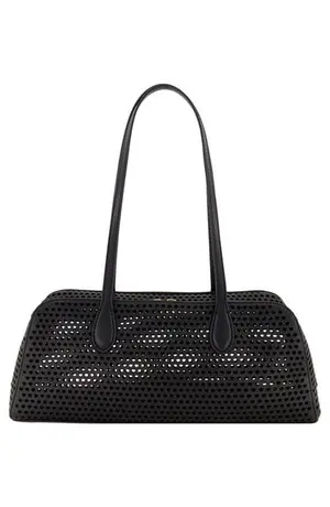 Vince Athene Perforated Leather Shoulder Bag
