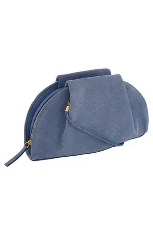 Vince Ava Suede Clutch - Azul