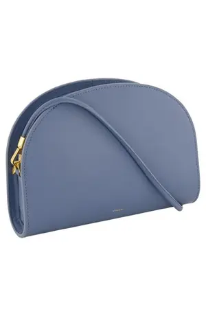 Vince Micro Demma Leather Wallet On A Strap - Azul