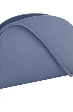 Vince Micro Demma Leather Wallet On A Strap - Azul
