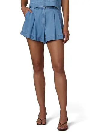 Joe's Jeans The Lillie Pleated A-line Denim Shorts