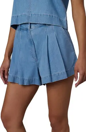 Joe's Jeans The Lillie Pleated A-line Denim Shorts