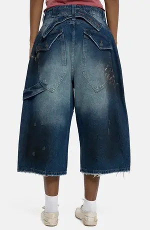 JADED LONDON Painted Colossus Crop Wide Leg Jeans
