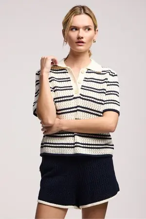 Velvet By Graham & Spencer Collared Sweaters For Women