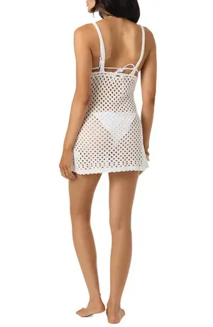 O'Neill Zoey Sheer Cotton Cover-up Mini Sundress - White