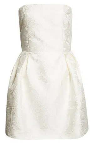 Ramy Brook Ever Jacquard Strapless Mini Dress