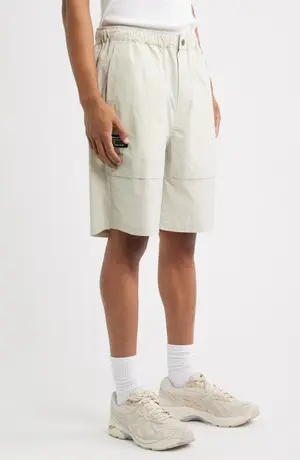 PAPER PLANES Cotton Blend Utility Shorts - Sand