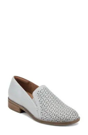 Earth Piper Perforated Loafer - Light Blue
