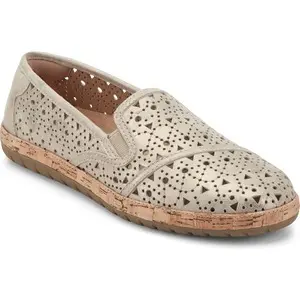 Earth Perforated Leather Loafers - Bronze