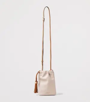 ASPINAL OF LONDON Soho Leather Cross-body Pouch - Neutral