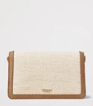 ASPINAL OF LONDON Raffia Eliza Clutch Bag - Neutral