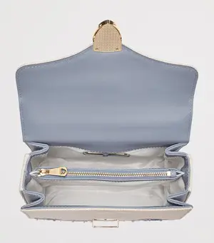 ASPINAL OF LONDON Midi Canvas Mayfair Top-handle Bag - Blue