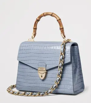 ASPINAL OF LONDON Midi Leather Mayfair Top-handle Bag