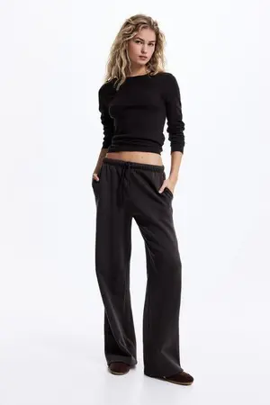 H&M Wide-leg Sweatshirt Joggers