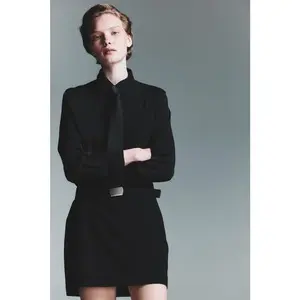 H&m Belted Mini Skirt - Black