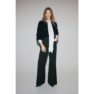 H&m Flared Belted Trousers