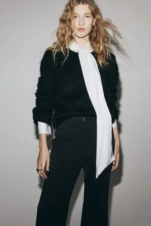 H&m Flared Belted Trousers