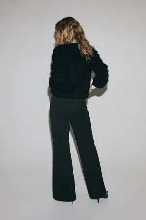 H&m Flared Belted Trousers