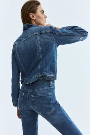 H&m Bootcut High Jeans - Denim Blue