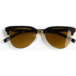 H&m Clubmaster Sunglasses With Polarized Lenses - Black