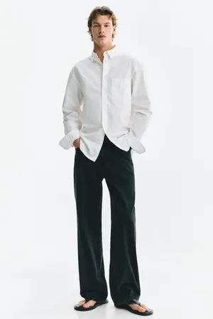 H&M Regular Fit Oxford Shirt - White