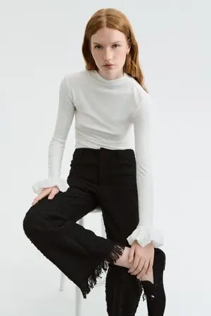 H&M Textured Trousers
