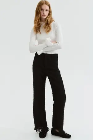 H&M Textured Trousers