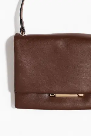 H&m Crossbody Bag With Adjustable Shoulder Strap And Magnetic Fastener - Brown