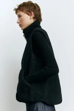 H&m Teddy Gilet - Black