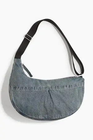 H&m Denim Crossbody Bag - Denim Blue