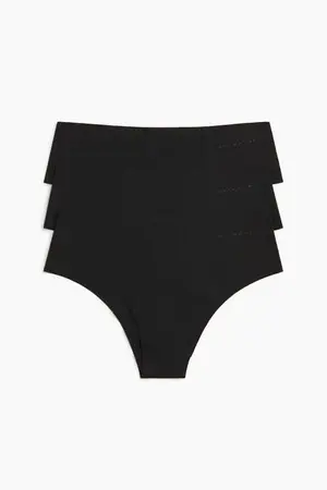 H&m 3-pack Sports Hipster Briefs With Drymove - Black