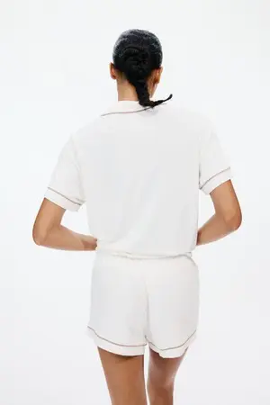 H&m Viscose-blend Pyjamas - Cream