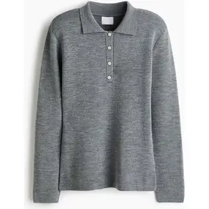 H&m Shoulder-pad Polo Jumper