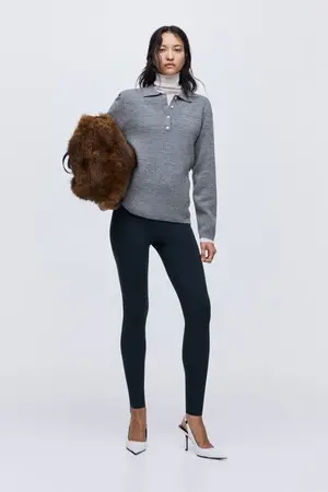 H&m Shoulder-pad Polo Jumper
