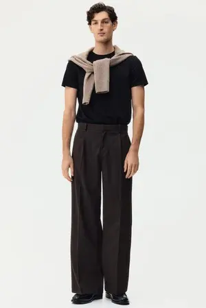 H&m Slim Fit Pima Cotton T-shirt - Black