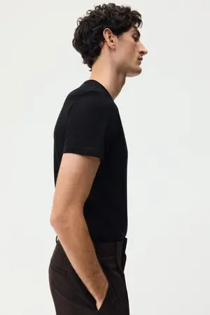 H&m Slim Fit Pima Cotton T-shirt - Black