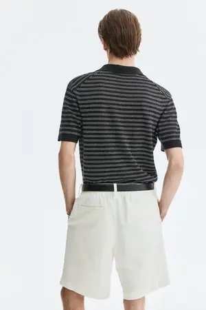 H&m Linen-blend Relaxed Fit Shorts - White