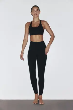 H&M Sculptmove High-waisted Leggings - Black