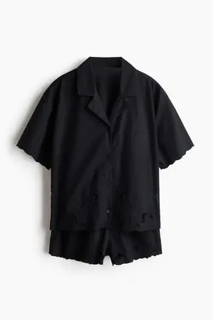 H&m Broderie Anglaise Pyjamas - Black