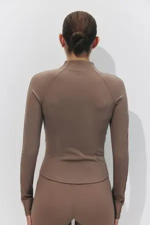 H&m Sculptmove Sports Jacket With Thumbholes