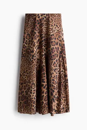 H&m Satin Maxi Skirt
