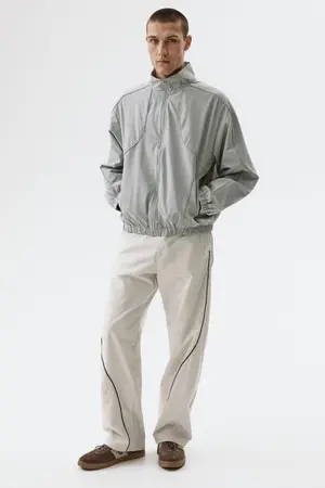 H&M Relaxed-fit Track Pants - Light Beige