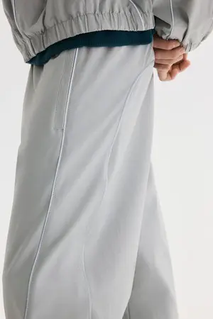 H&m Relaxed Fit Track Pants - Light Gray
