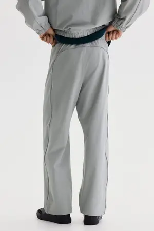 H&m Relaxed Fit Track Pants - Light Gray