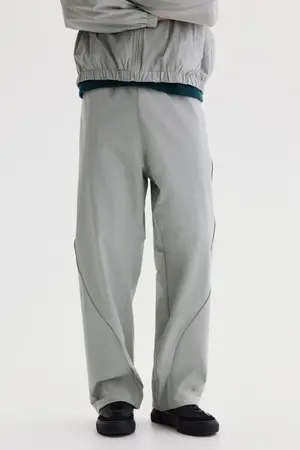 H&M Relaxed-fit Track Pants - Light Gray